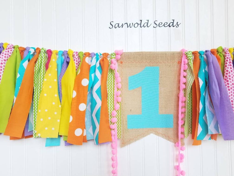 Candy Land, Sweet Treats, Fabric Banner, Cake Smash Banner, Birthday ...
