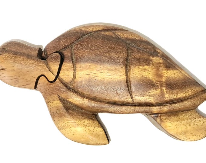 Turtle Puzzle Box, Wood Sculpture (#trtsd). - Etsy