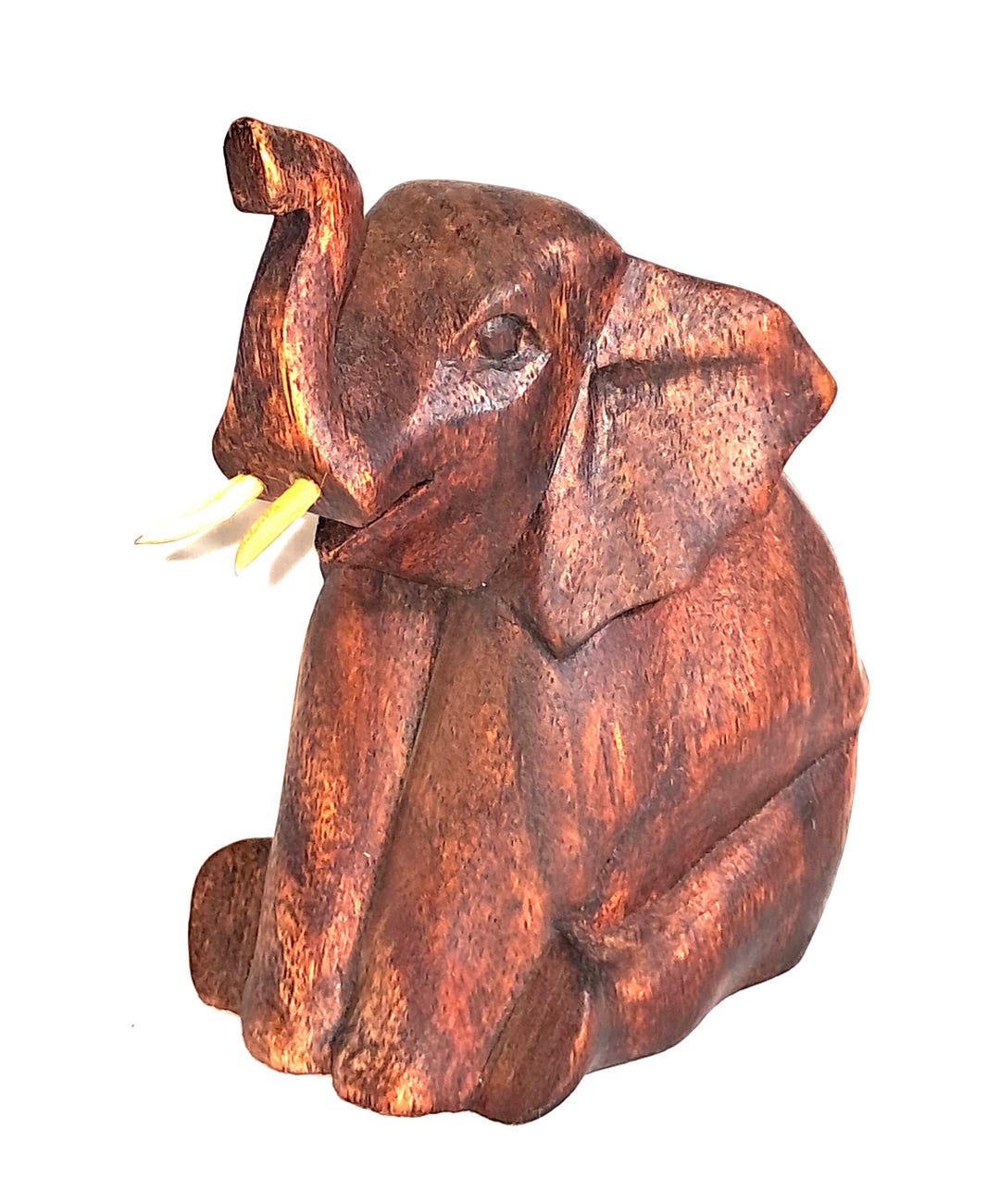 Elephant Wood Carving, Number Elfst. - Etsy