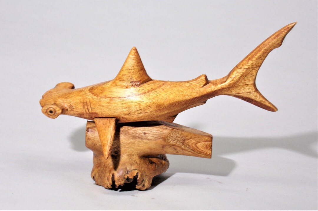 Hammerhead Shark Wood Carving (hmr6) - Etsy