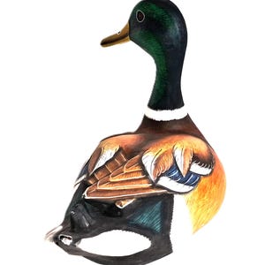Duck Wood Carving, (mallard) Sculpture Number Dkml9.5. - Etsy