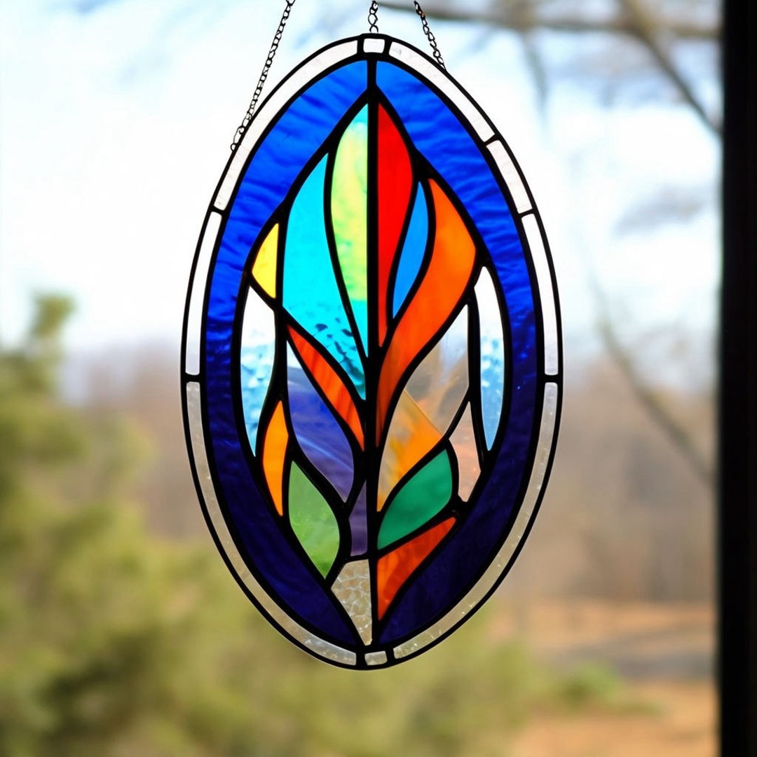 Celestial Vulva Suncatcher Stained Glass Vagina Human Uterus Mirror Art ...