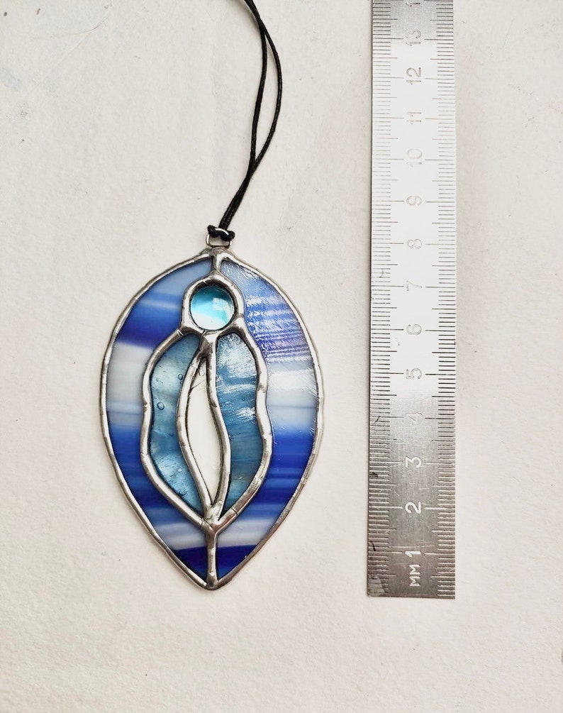 Body Handmade Stain Glass Yoni Suncatcher Vulva Feminine Etsy