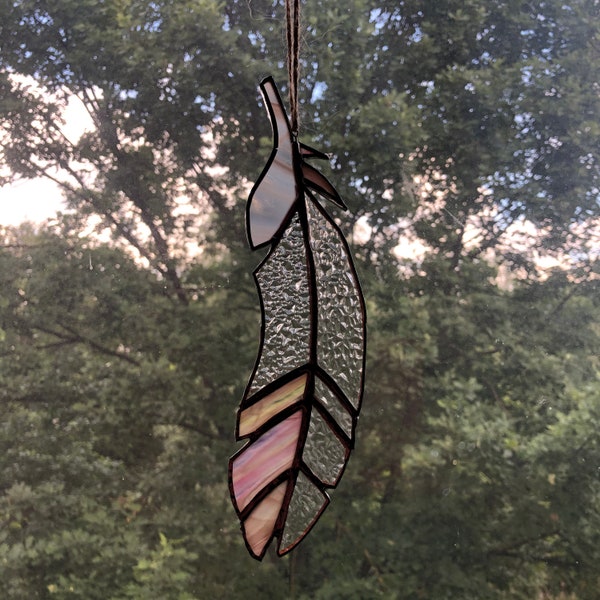 Stained Glass Feather - Etsy