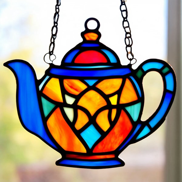 Stained Glass Teapot - Etsy