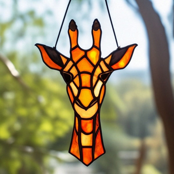 Stained Glass Giraffe - Etsy