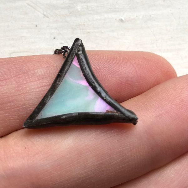 Stain Glass Necklace - Etsy