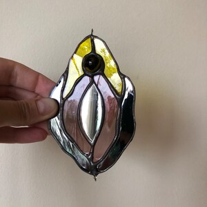Celestial Vulva Suncatcher Stained Glass Vagina Human Uterus Mirror Art ...