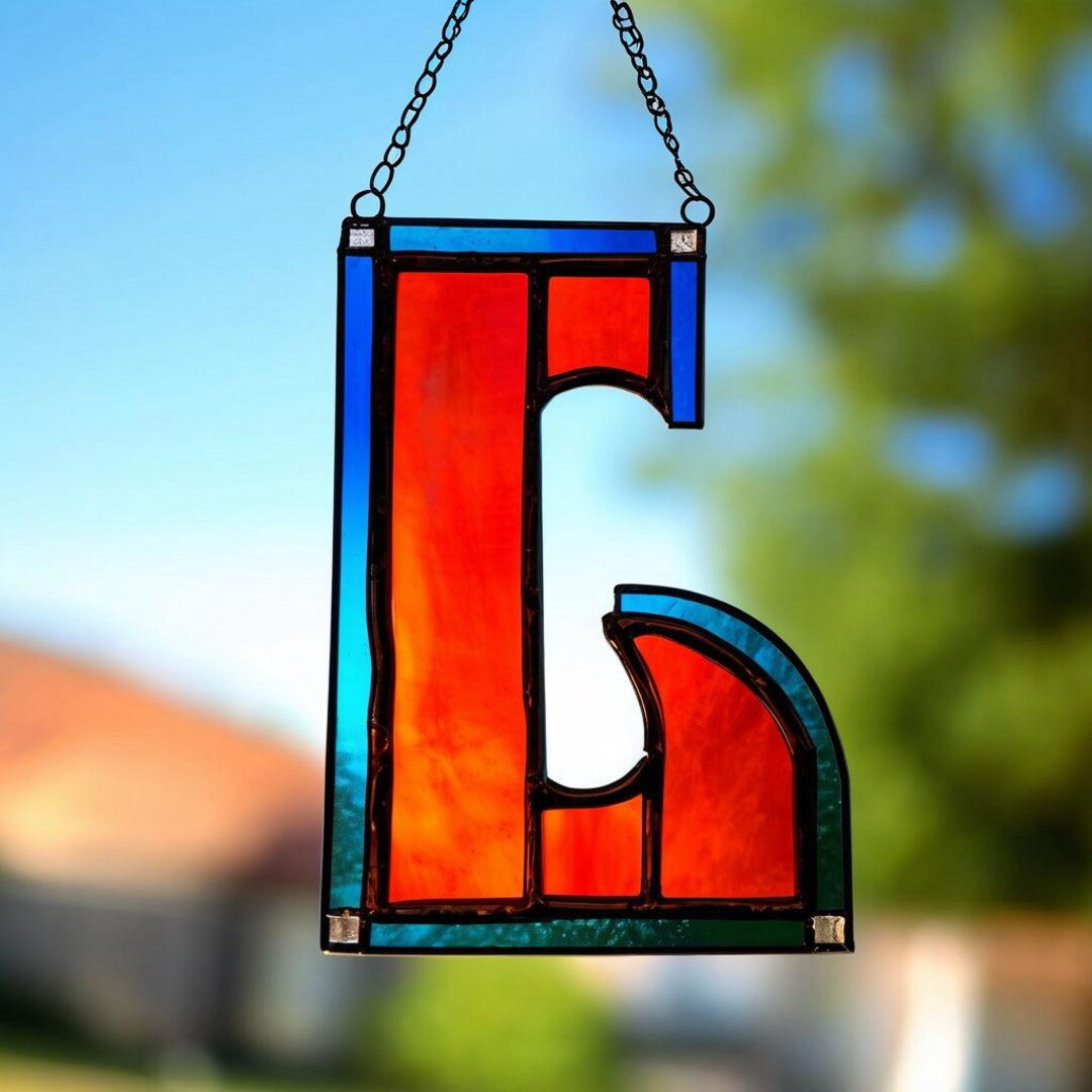Alphabet Series Letter L Stained Glass Letters Suncatcher Colorful ...