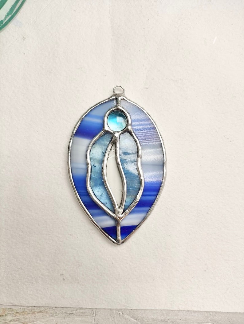 Body Handmade Stain Glass Yoni Suncatcher Vulva Feminine - Etsy