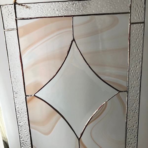 Clear Stained Glass Panel - Etsy