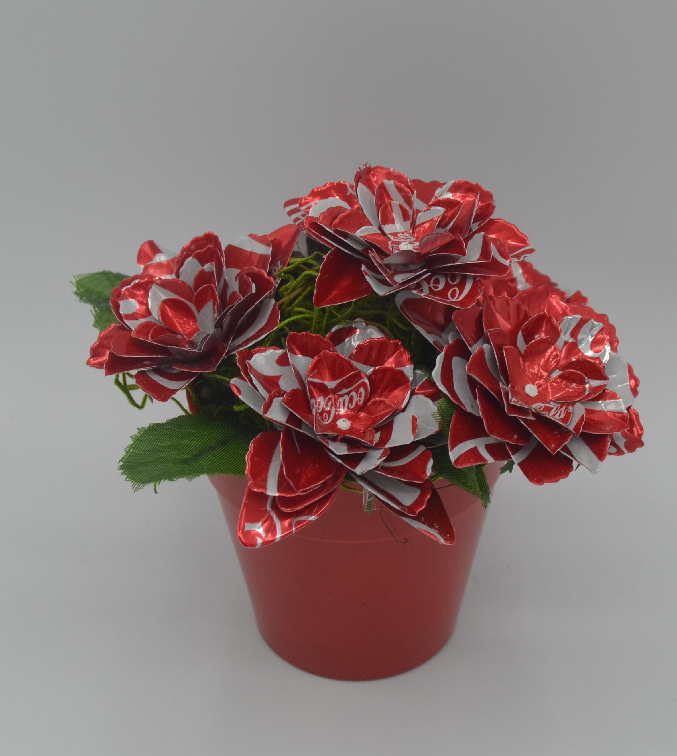 Bouquet of Aluminum Can Rose Flowers, Coca Cola, Mother's Day ...