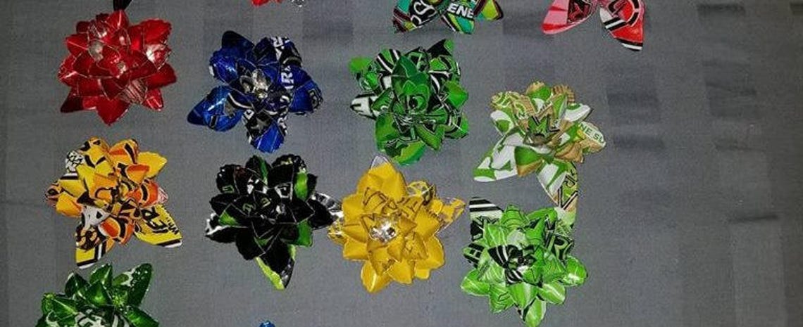 ROSE Magnets. 5-layer Rose Made With Various Aluminum Cans | Etsy