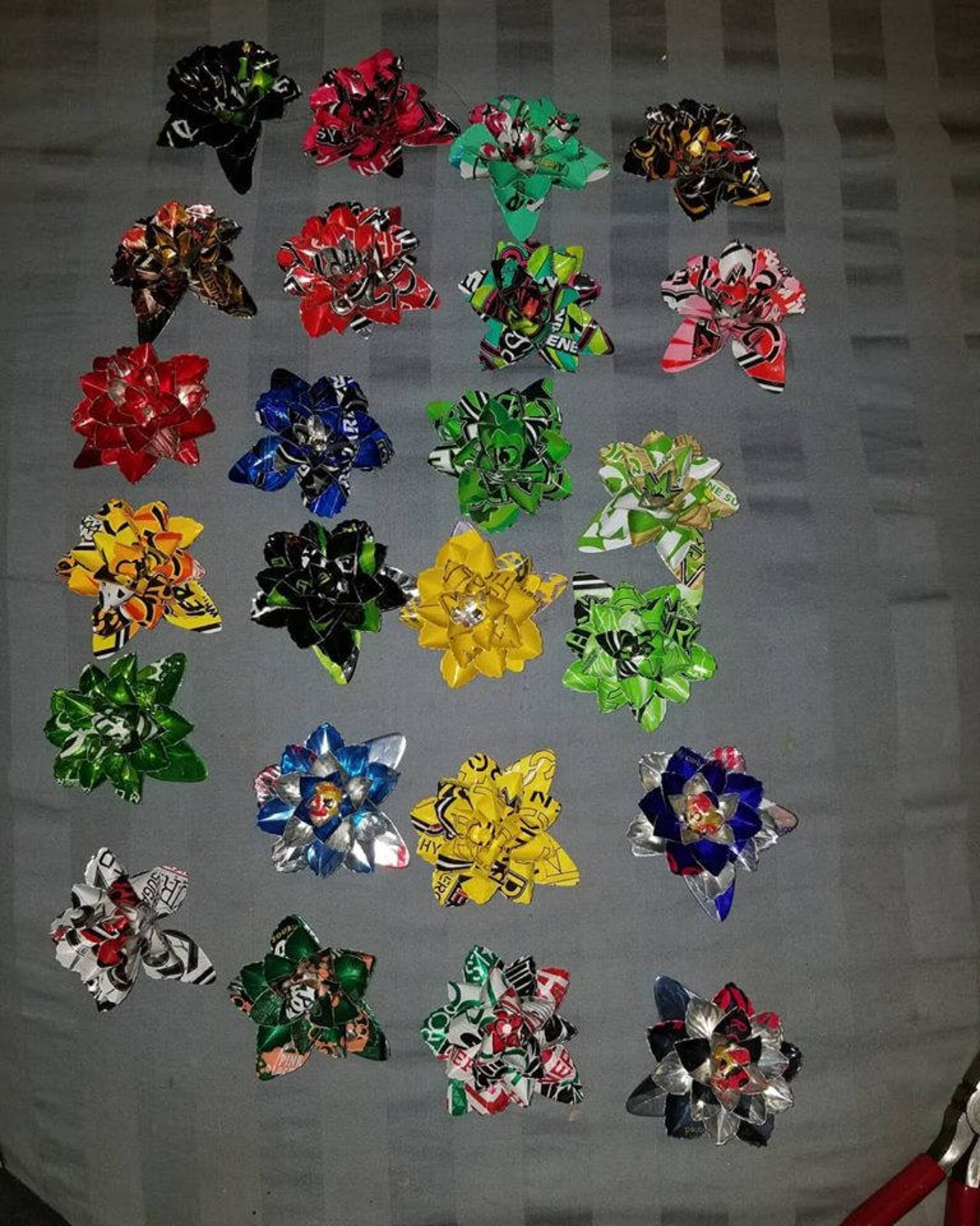 ROSE Magnets. 5-layer Rose Made With Various Aluminum Cans | Etsy