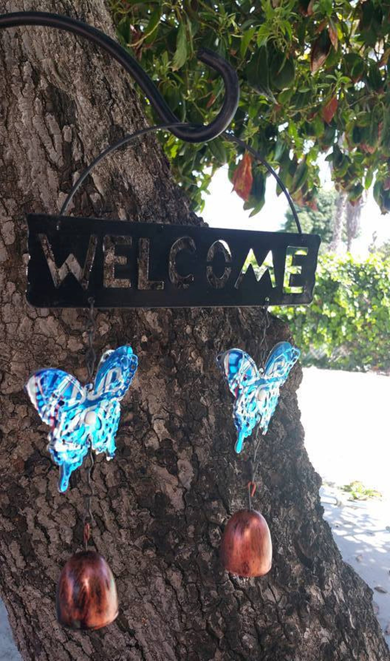 WELCOME SIGN Beautiful Aluminum Can Butterflies unique and - Etsy