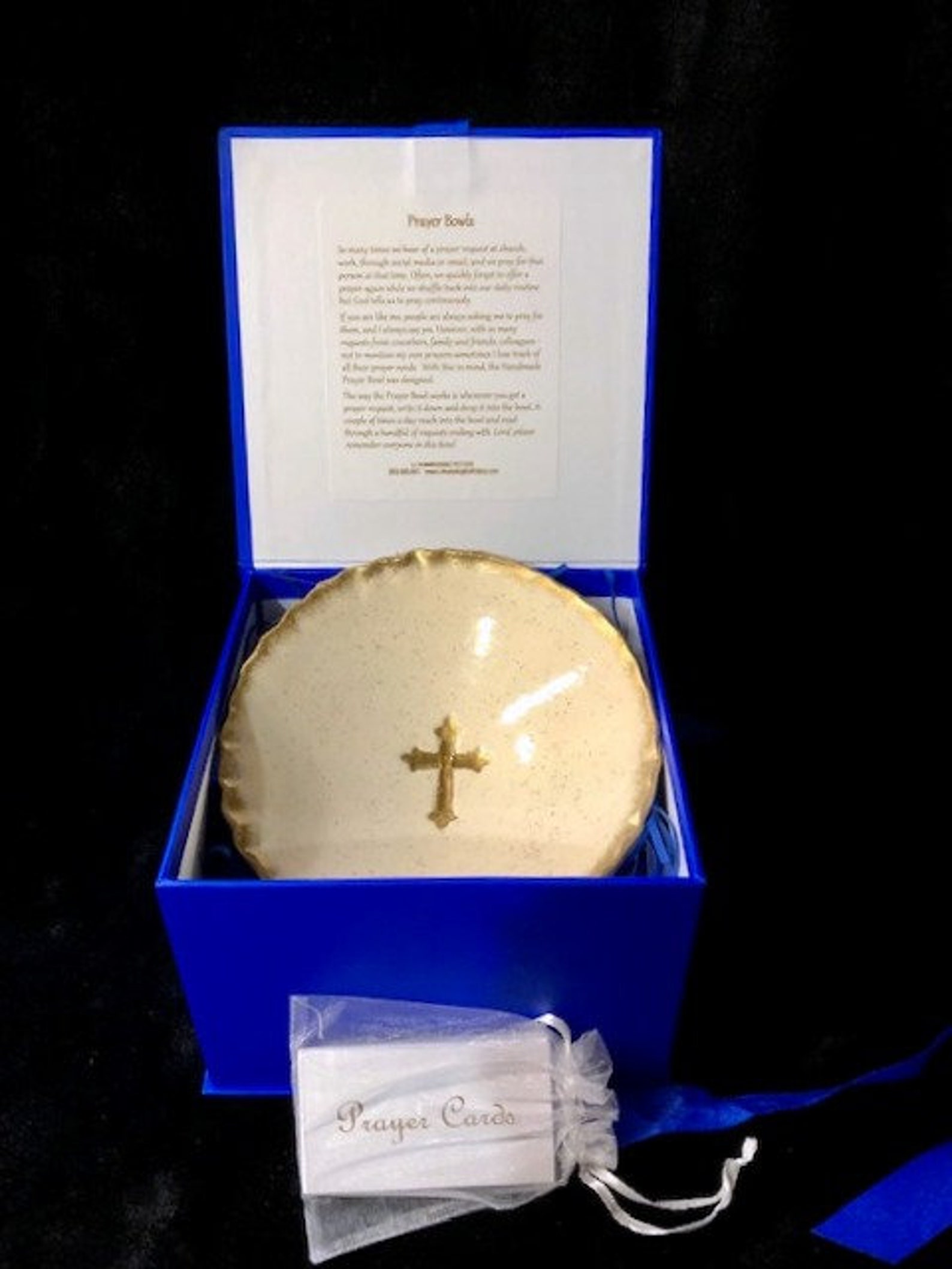 Handmade Pottery Prayer Bowl With 30 Prayer Intention Cards. - Etsy