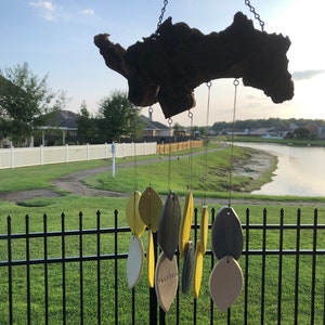 Personalized Family Wind Chimes With Names and Dates Handmade Pottery ...