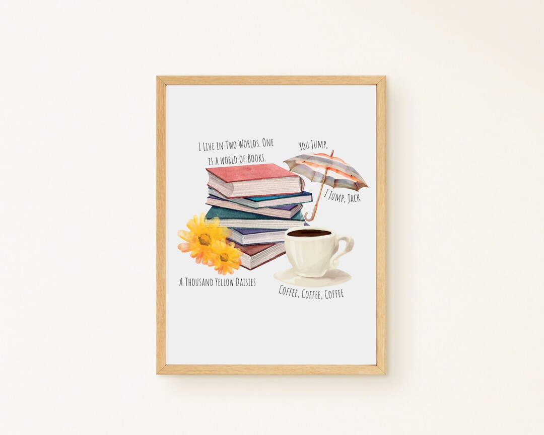 Gilmore Girls Wall Art, Gilmore Girls, Watercolors, Rory Gilmore ...