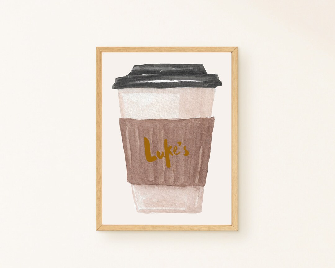 Gilmore Girls Wall Art, Coffee, Quotes, TV Series, Lorelai, Rory, Luke ...