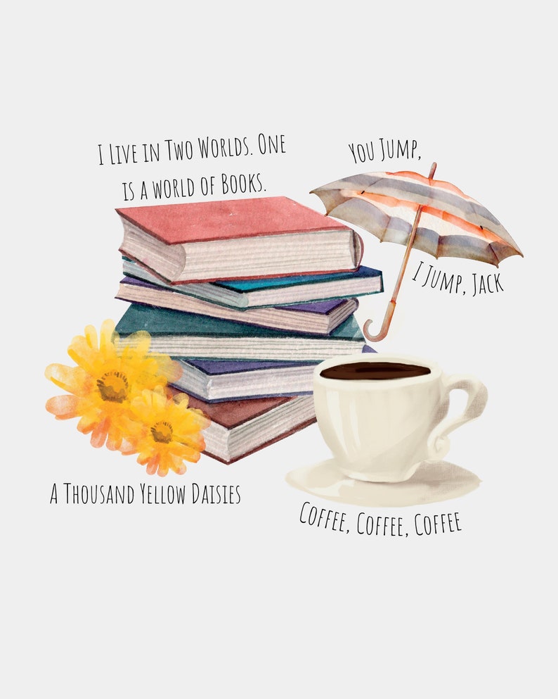 Gilmore Girls Wall Art, Gilmore Girls, Watercolors, Rory Gilmore ...