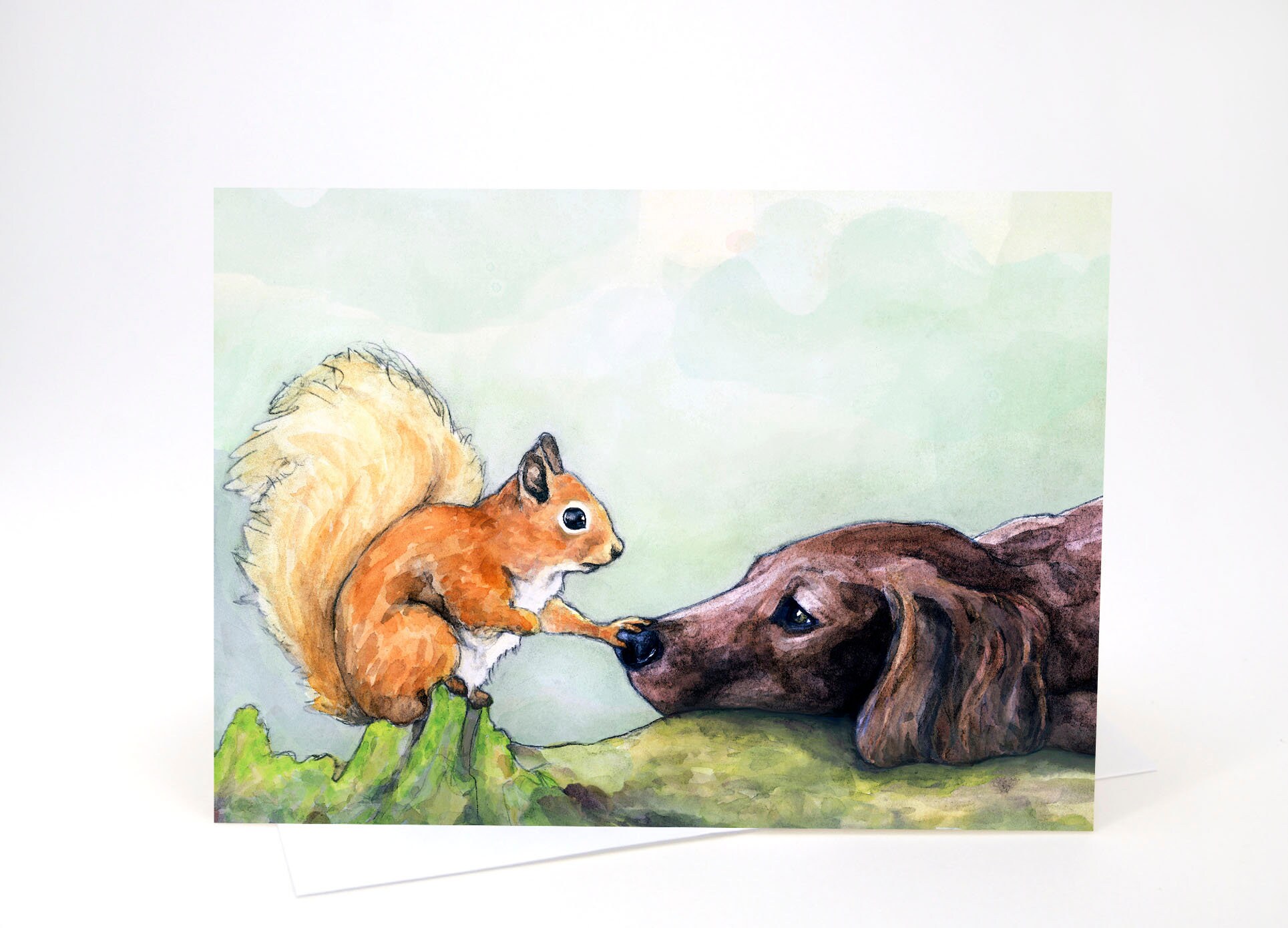 Get Well card Thinking of You card Sympathy Card Squirrel | Etsy