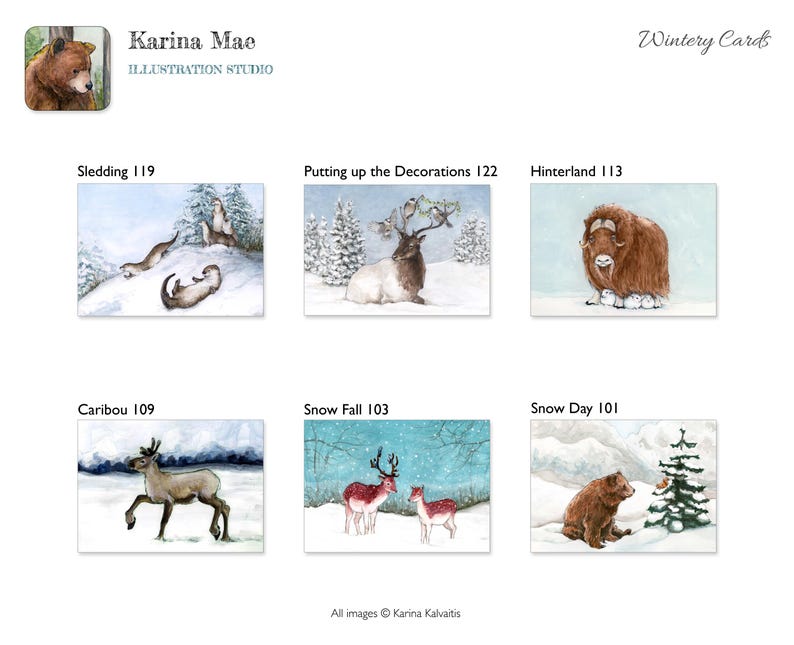 Animal Greeting Cards Set 10, Blank Cards With Envelope, 5"x7", Mix and ...