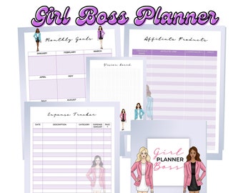 Girl Boss Planner Printable Girl Boss Day Planner Girl Boss Planner ...