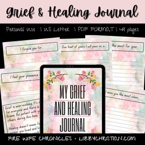 Printable Grief & Healing Journal 46 Pages - Etsy