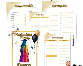 Printable Graduation Party Planner - Etsy