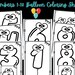 Numbers 1-10 Balloon Coloring Pages for Preschoolers | Etsy