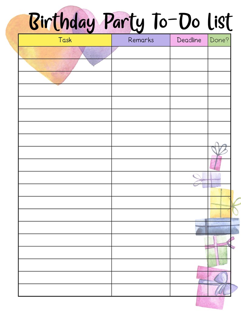 10 Hilarious Printable Birthday To Do List