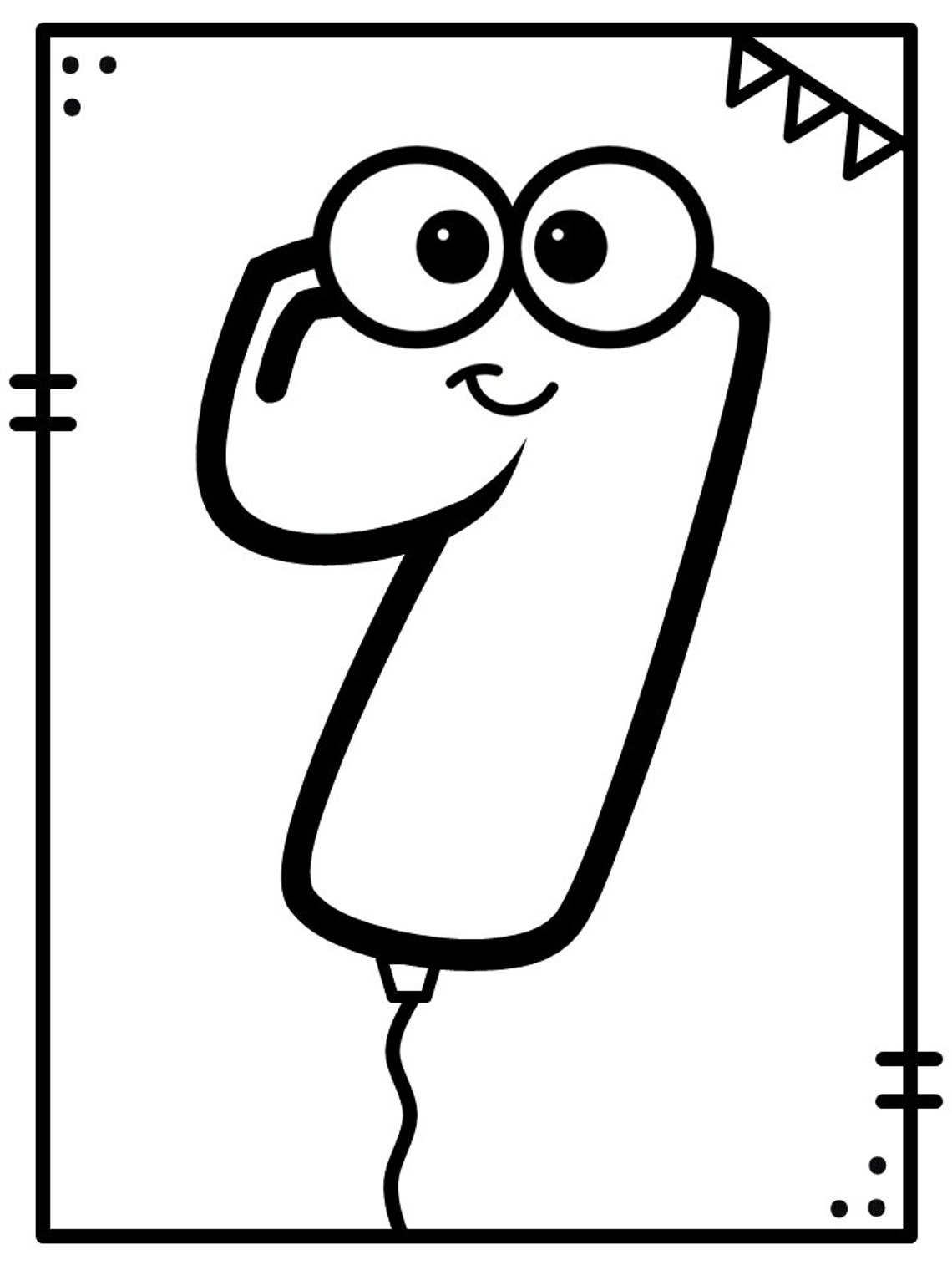 Numbers 1-10 Balloon Coloring Pages for Preschoolers - Etsy