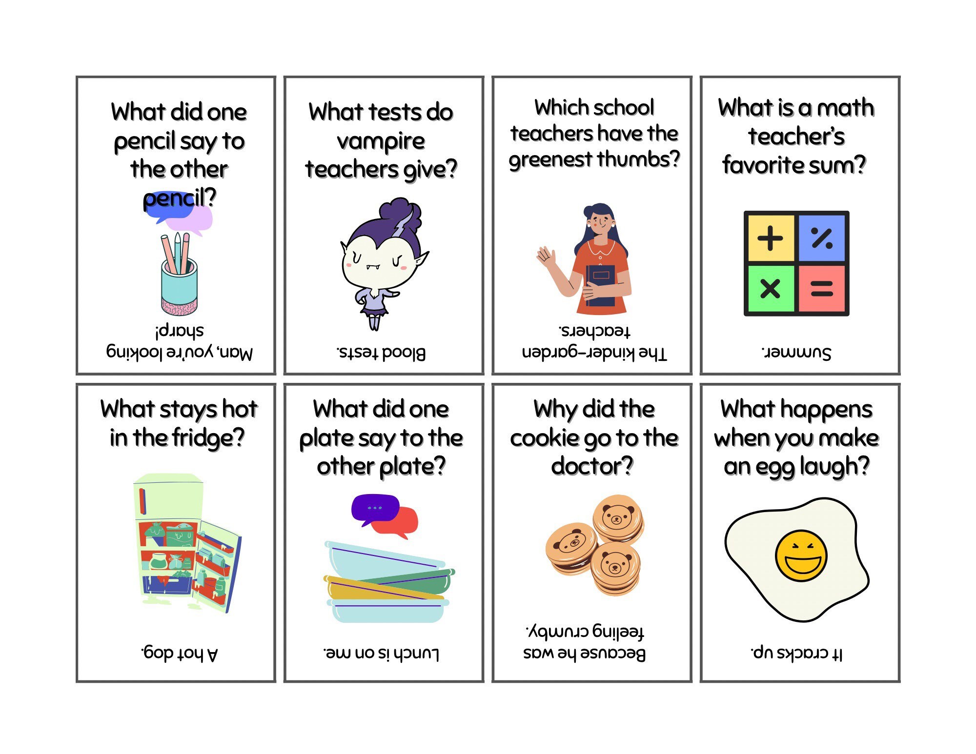 Printable Joke Lunch Box Notes - Etsy