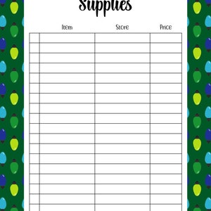 Printable Green and Blue Holiday Planner - Etsy