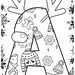 Christmas-themed Alphabet Coloring Set - Etsy
