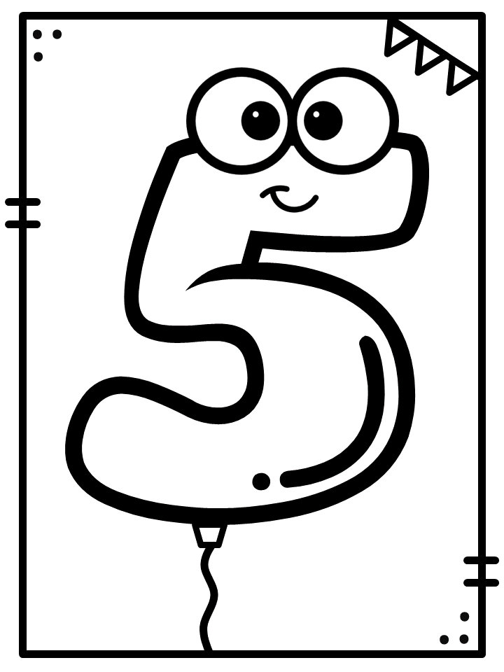 Numbers 1-10 Balloon Coloring Pages for Preschoolers - Etsy