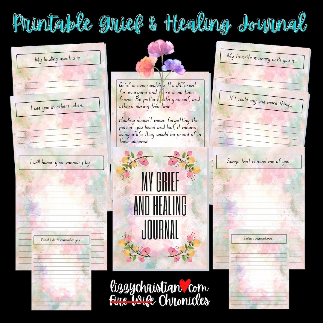Printable Grief & Healing Journal 46 Pages - Etsy