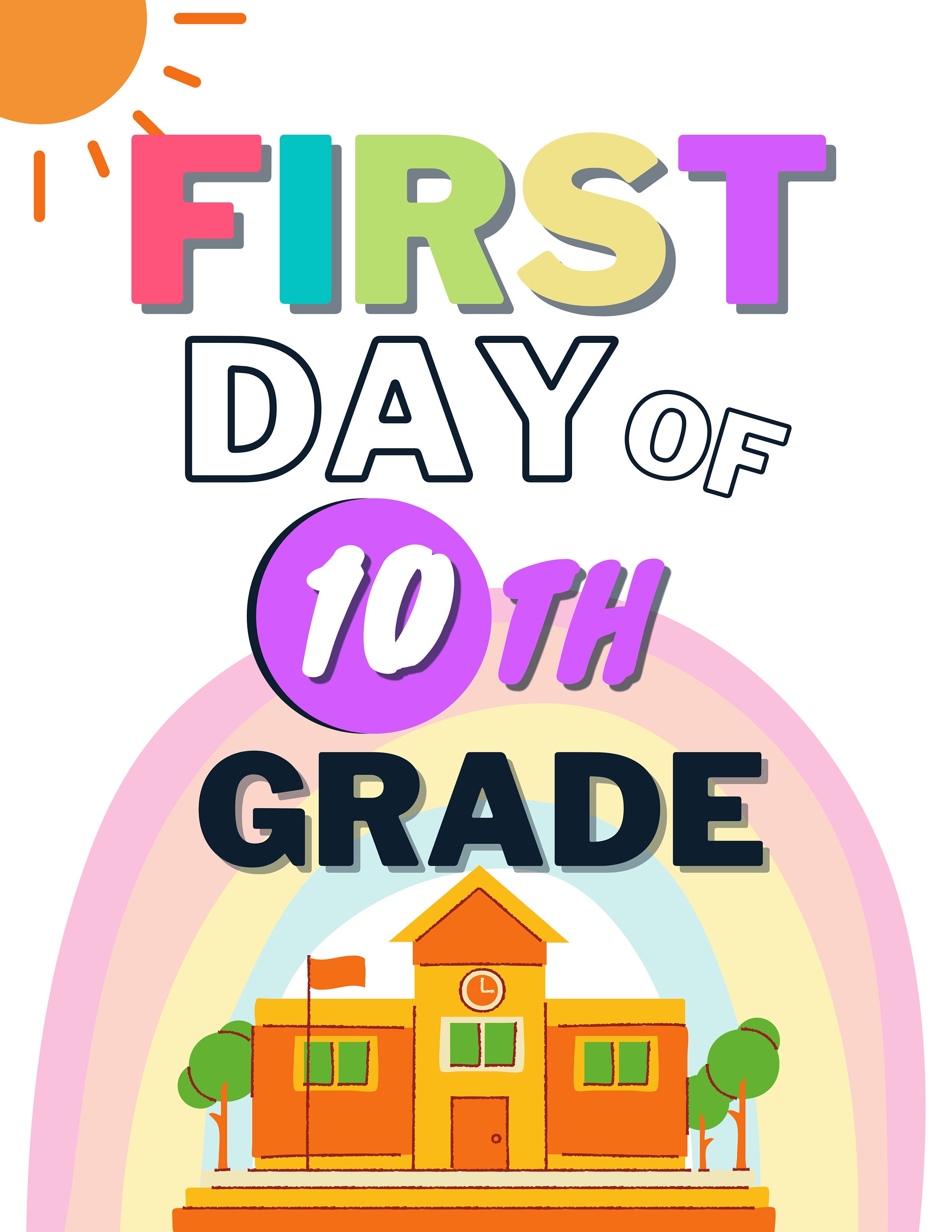 First Day of School Photo-op Printables - Etsy