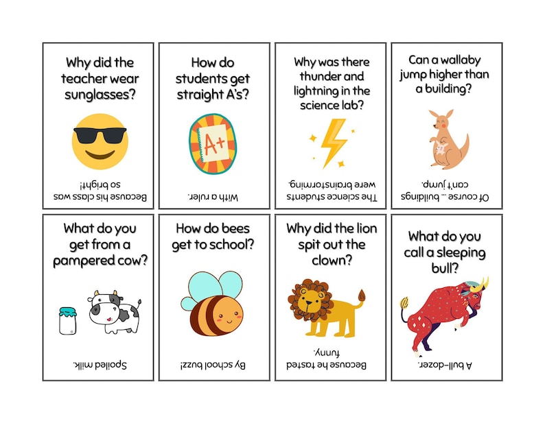 Printable Joke Lunch Box Notes - Etsy
