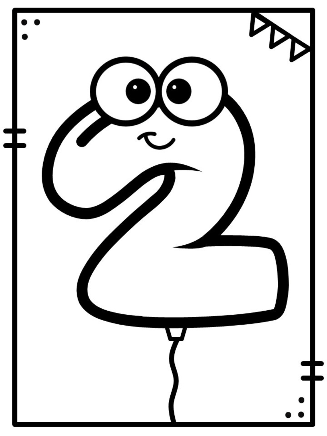 Numbers 1-10 Balloon Coloring Pages for Preschoolers - Etsy