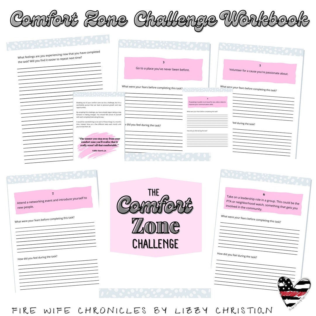 Comfort Zone Challenge Workbook - Etsy