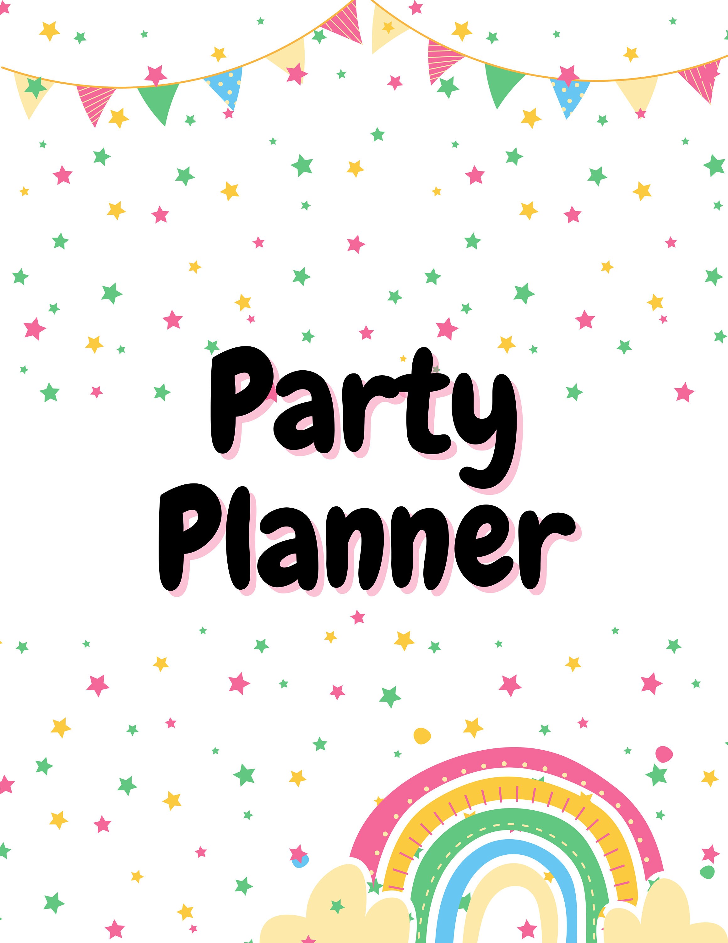 Colorful Printable Party Planner Set | Etsy