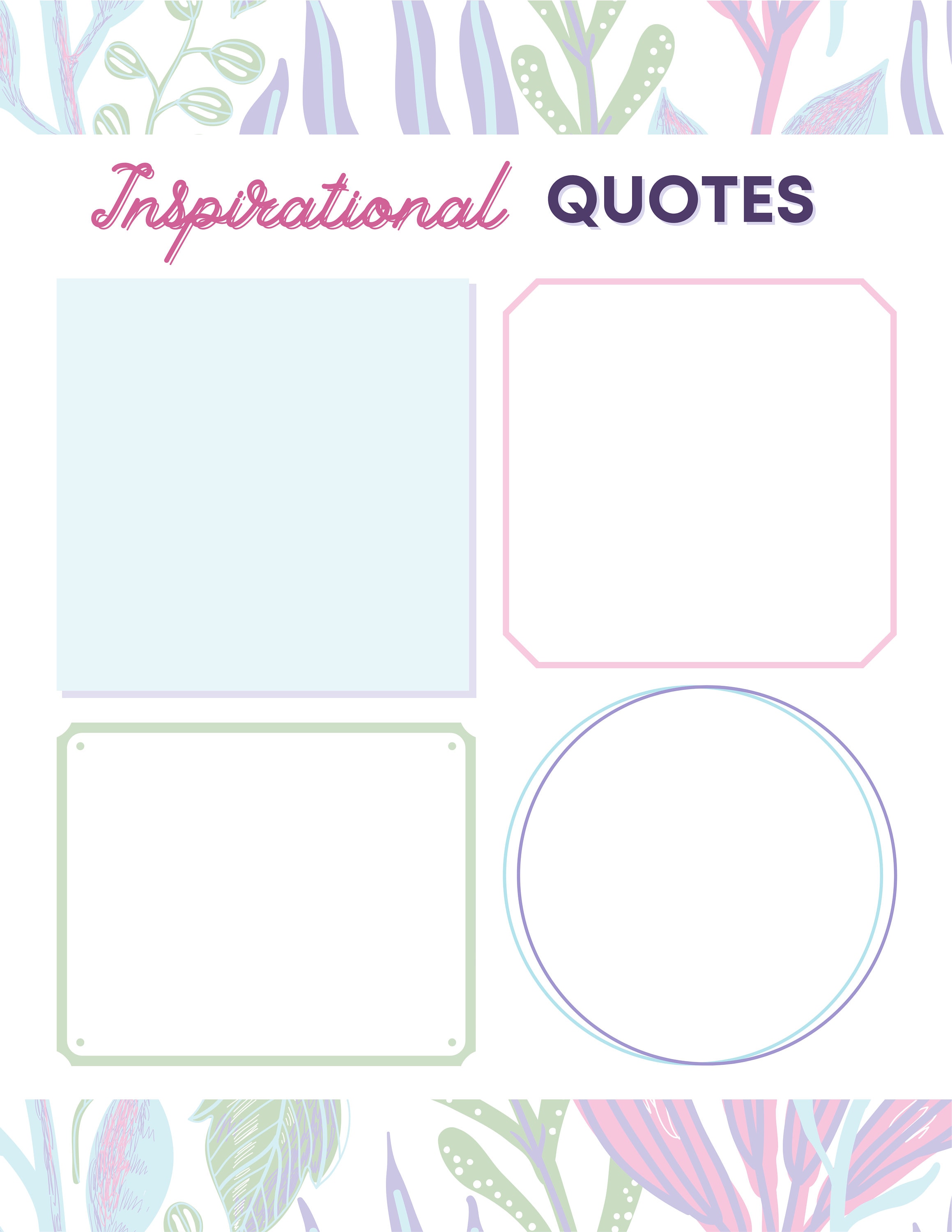 Gratitude Journal With Fill-in Inspirational Quote Printable & - Etsy UK