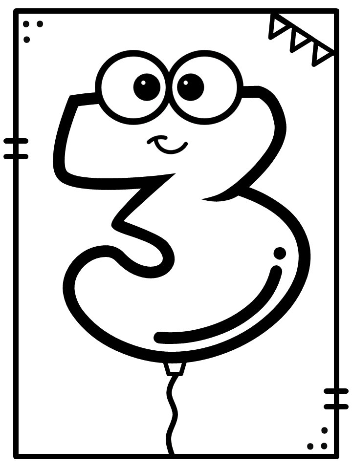 Numbers 1-10 Balloon Coloring Pages for Preschoolers - Etsy