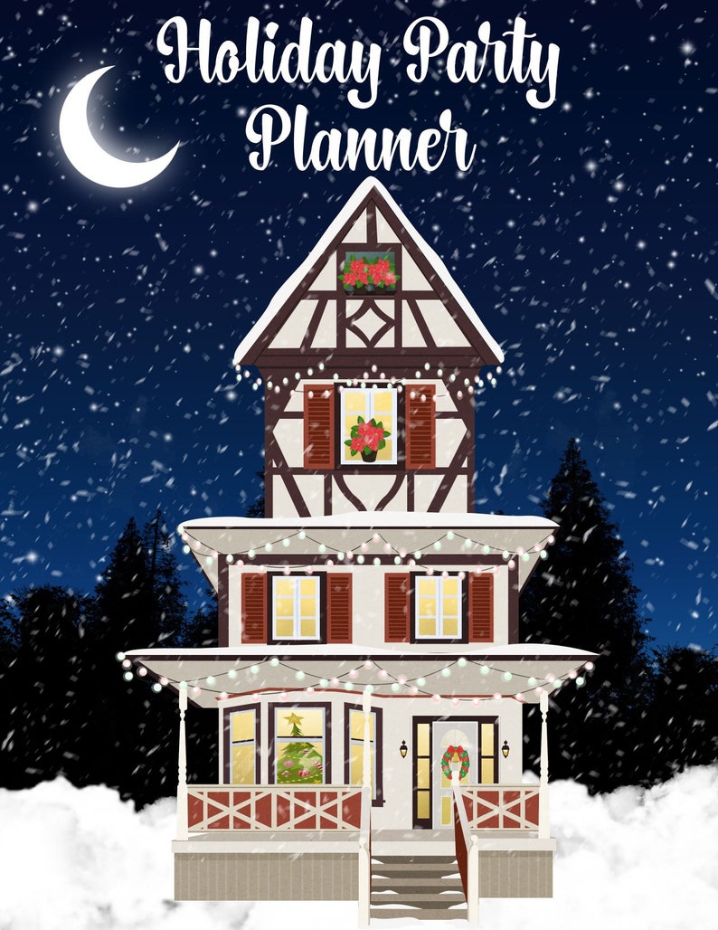 Printable Green and Blue Holiday Planner - Etsy