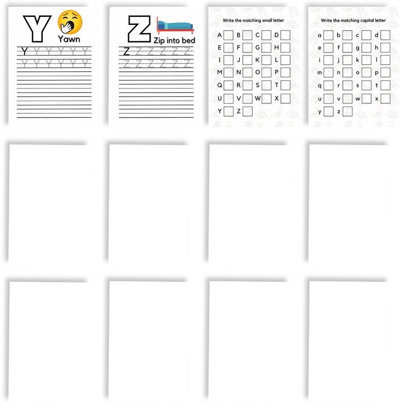 Fire-themed Alphabet Tracing Worksheets - Etsy