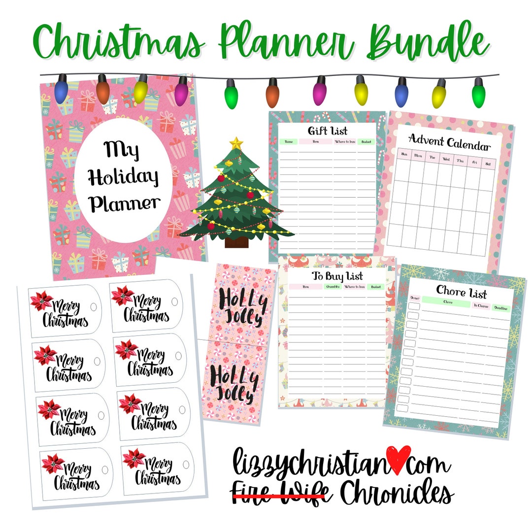 Christmas Planning Bundle Event Planning Printables, Printable Cards ...