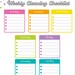 Colorful Printable Cleaning Planner & Declutter Challenge - Etsy