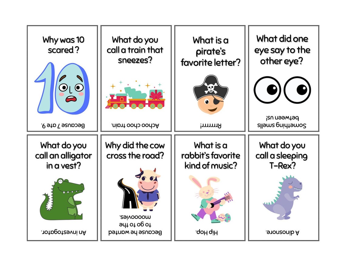 Printable Joke Lunch Box Notes - Etsy