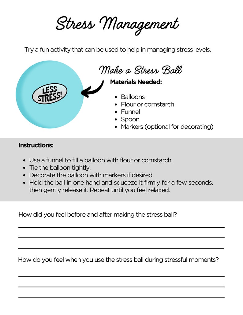 Releasing Anxiety for Teens Workbook - Etsy